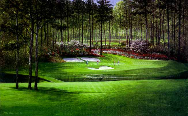 Augusta - 12th Hole by Peter Ellenshaw