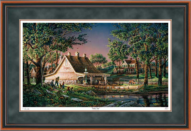 Family Time - Framed by Terry Redlin