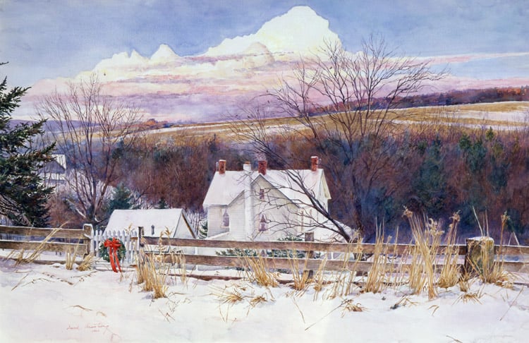 Farm, Christmas Eve by David Armstrong