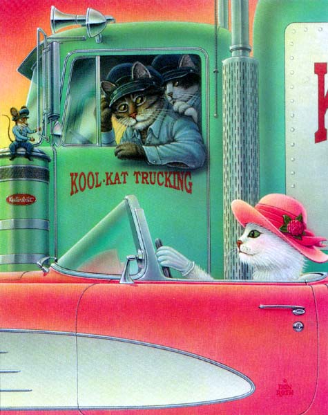 Highway Flirtation - The Kool Kat Collection by Don Roth