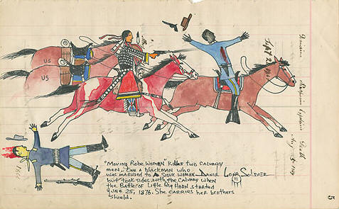 Moving Robe Woman by Daniel Long Soldier