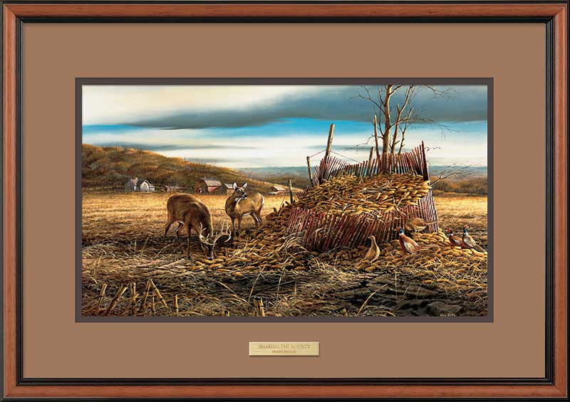 Sharing the Bounty - Framed by Terry Redlin