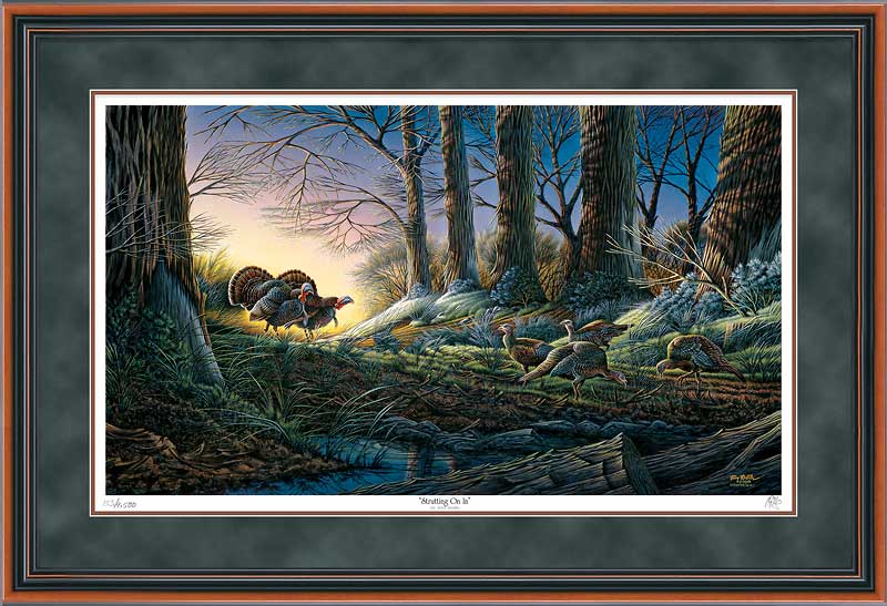 Strutting On In - Framed by Terry Redlin