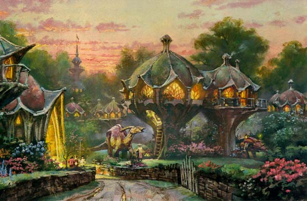 Twilight in Bonaba by James Gurney