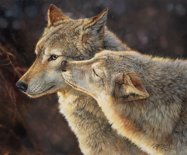 Wolf Kiss by Bonnie Marris